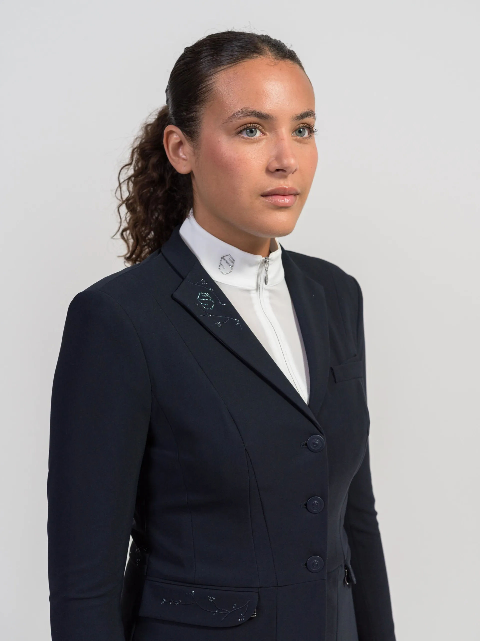 Samshield Victory Crystal Leaf Competition Jacket Navy